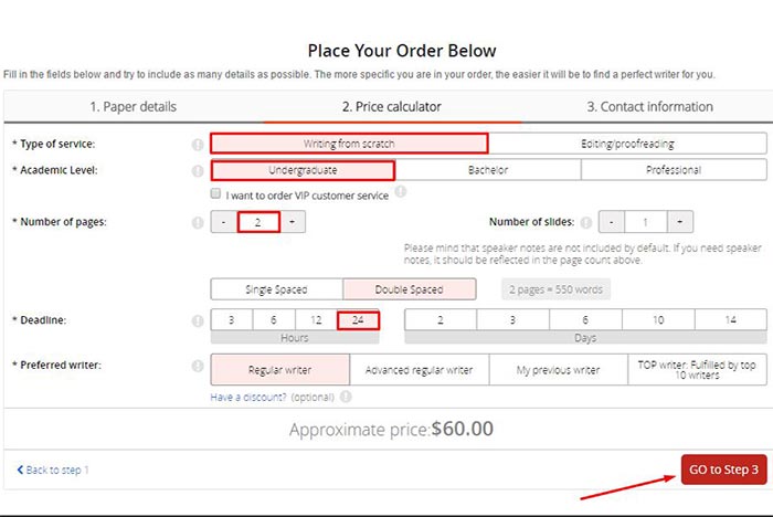 Order guide and instructions to buying custom papers online